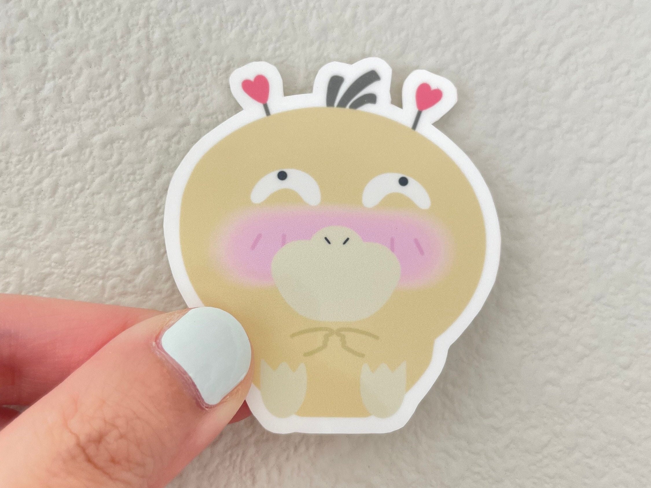 Psyduck Sticker Cute Shy Psyduck Pokemon Stickers Cute - Etsy