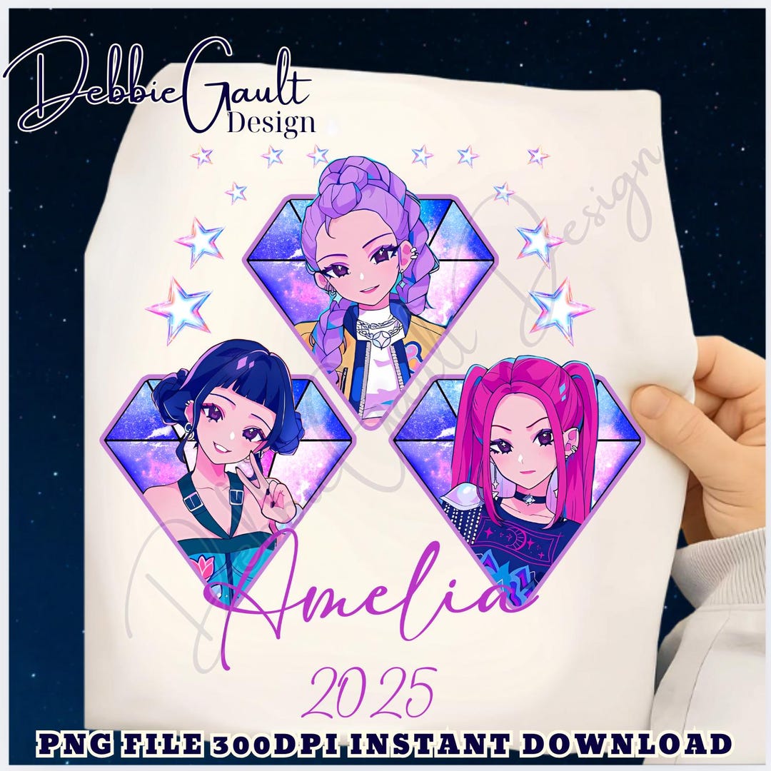Personalized Huntrix Demon Hunters Kpop PNG, Kpop Girl Group Netflix ...