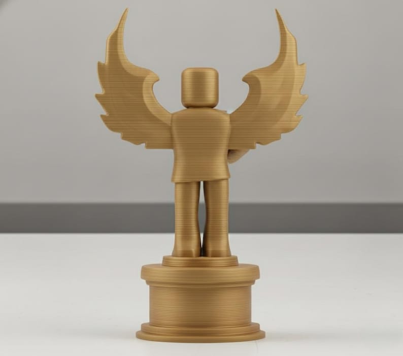 Roblox-inspired Winner Trophy | 3D Printed Gamer Award Statue | Desk ...