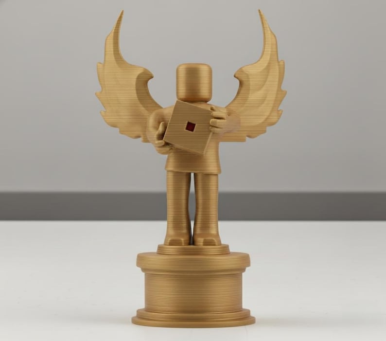 Roblox-inspired Winner Trophy | 3D Printed Gamer Award Statue | Desk ...