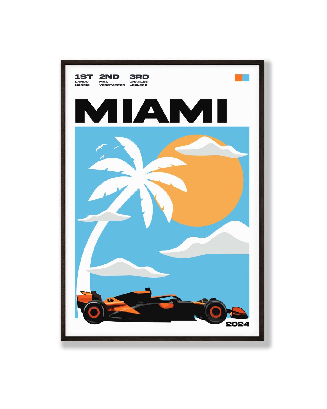 Miami Grand Prix F1 Poster lando Norris Win - Etsy
