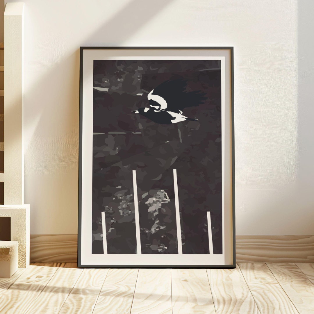 The Magpie Australian Poster Footy Poster - Etsy