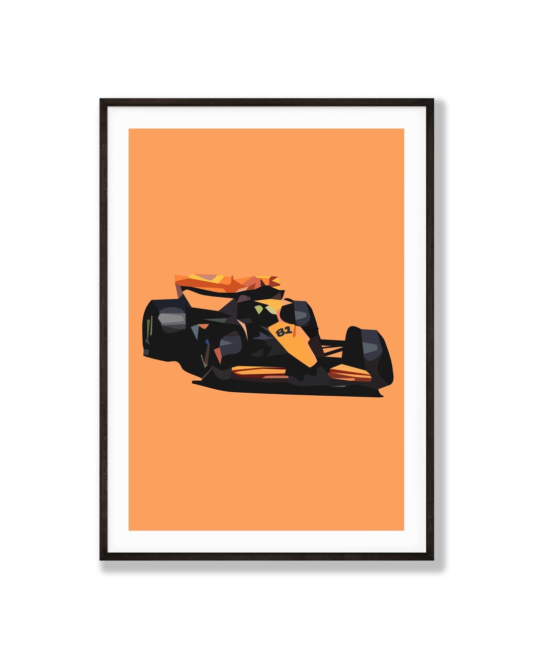 Race Car No. 81 - Racing Print, Hungary Grand Prix - Etsy