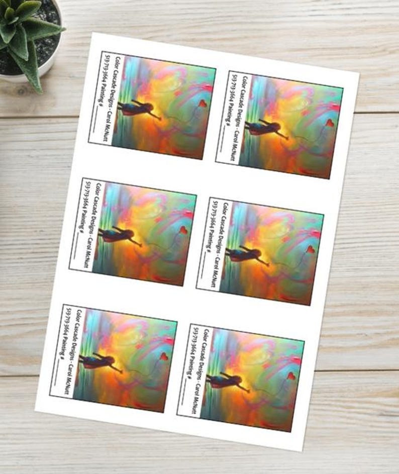 Custom Label Order Color Cascade Designs - Etsy