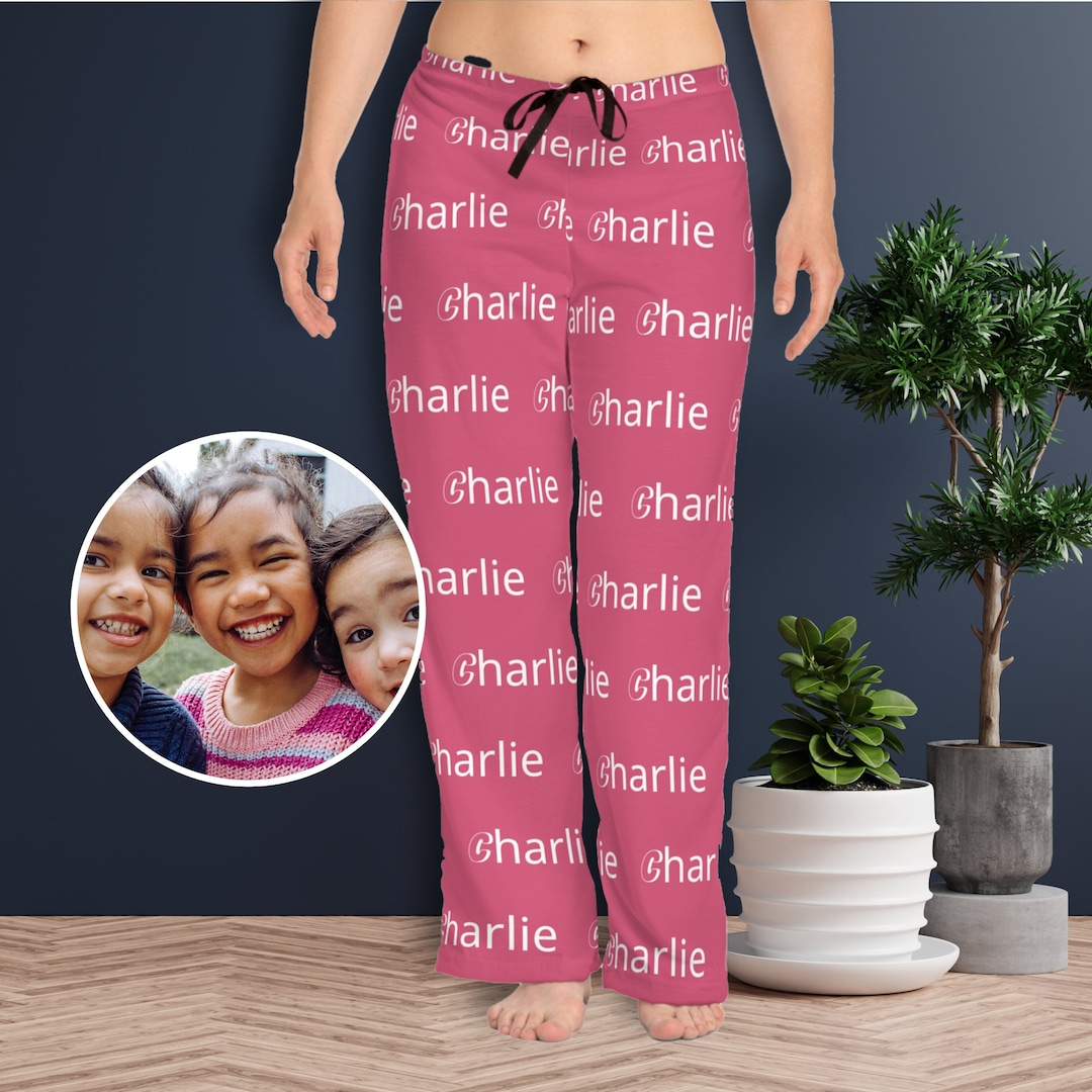 Personalized Name Pajama Pants Customized Sleepwear For Women Perfect
