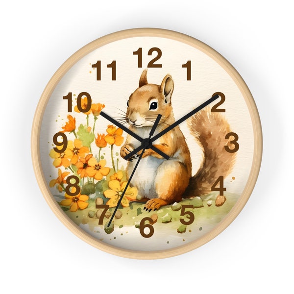 Squirrel Clock - Etsy
