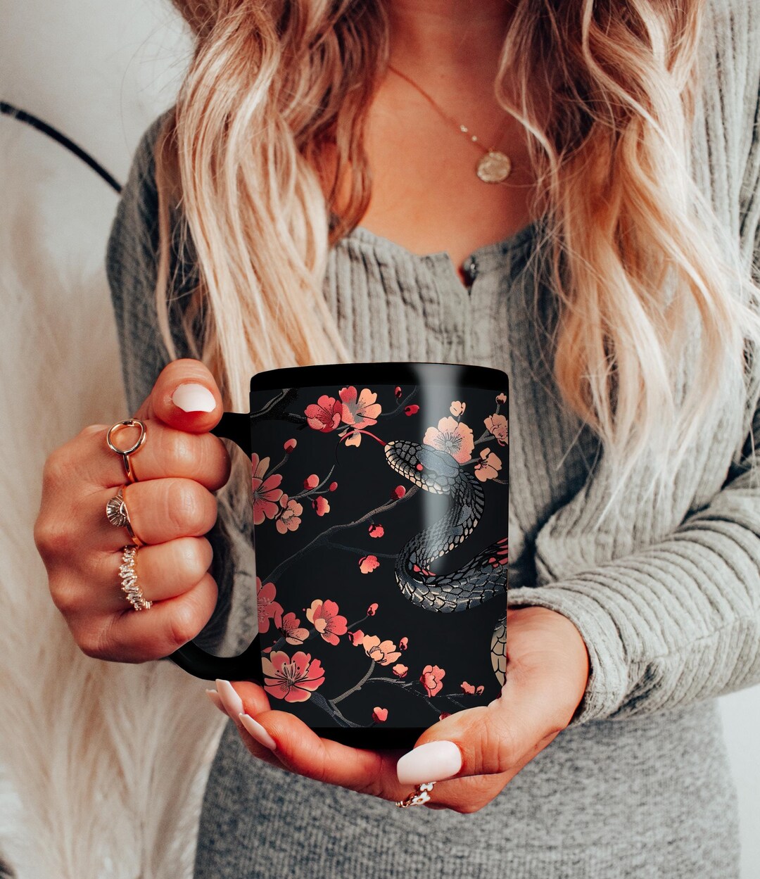 Year of the Snake 2025 Gift Mug Vintage-inspired, 15oz Mug, Gift for ...