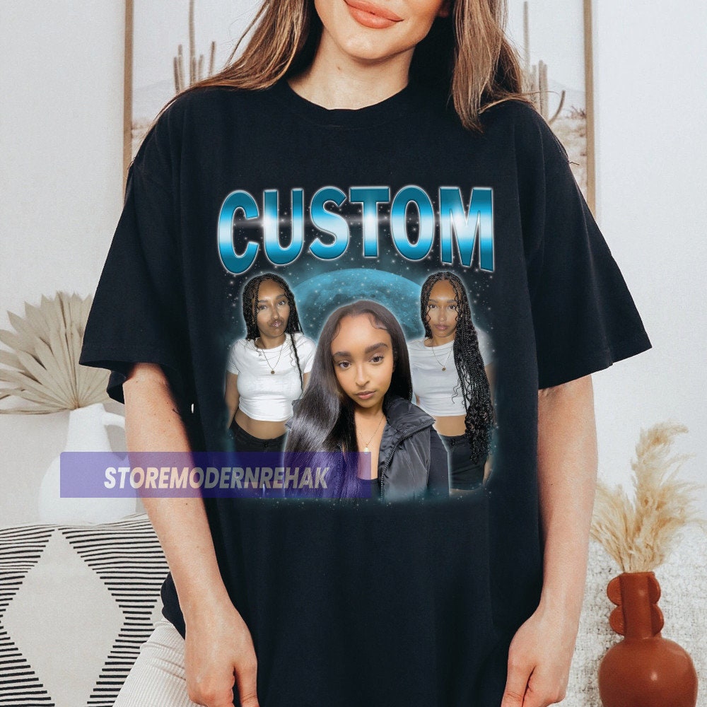 Custom Girlfriend Face Shirt, Personalized Vintage T shirt sold by ...