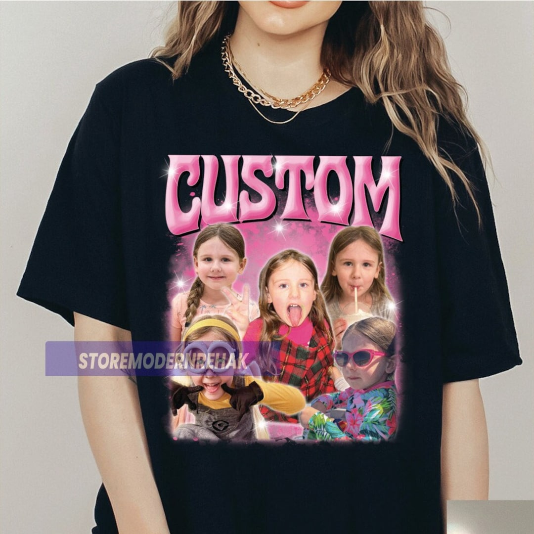 Custom Bootleg Rap Tee, Custom Photo Shirt, Custom Photo Vintage ...