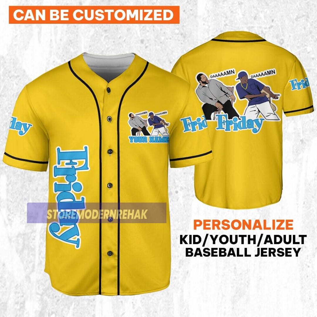 Personalize Friday Film Daaaaamn Funny Meme Yellow Black, Custom ...