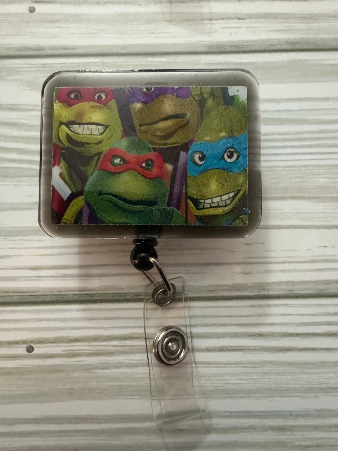 Teenage Mutant Ninja Turtle Badge Reel - Etsy
