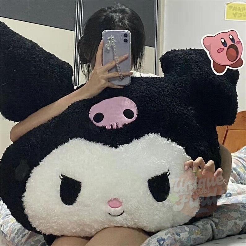 Big Sanrio Kuromi Plushie Head My Melody Plush Hello Kitty - Etsy Singapore