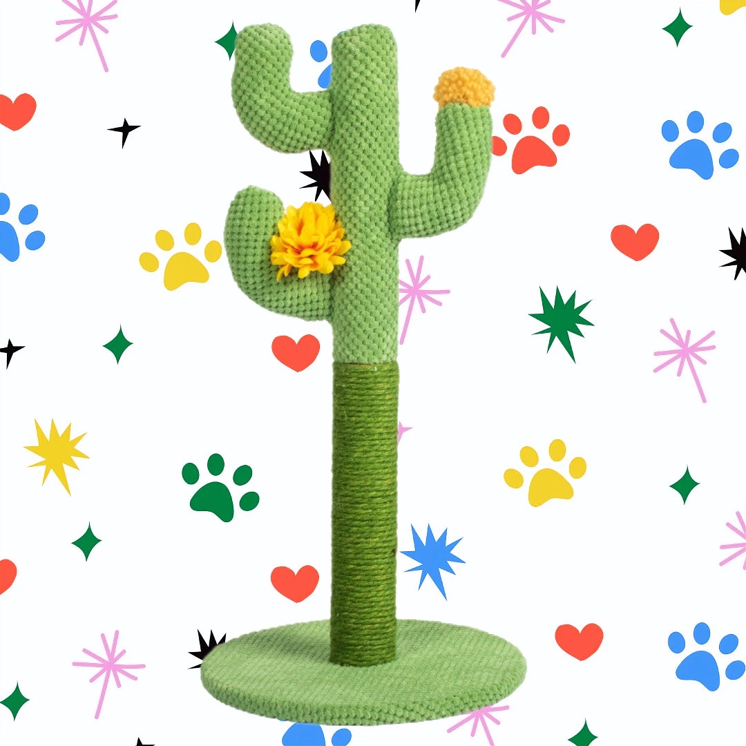 Cactus Cat Scratcher Sisal Scratching Post Cat Tree House - Etsy