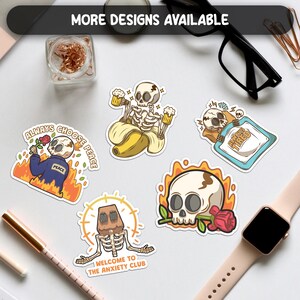 Take It Easy. Because Perfectionism is a Prison. Funny Stickers, Skull ...