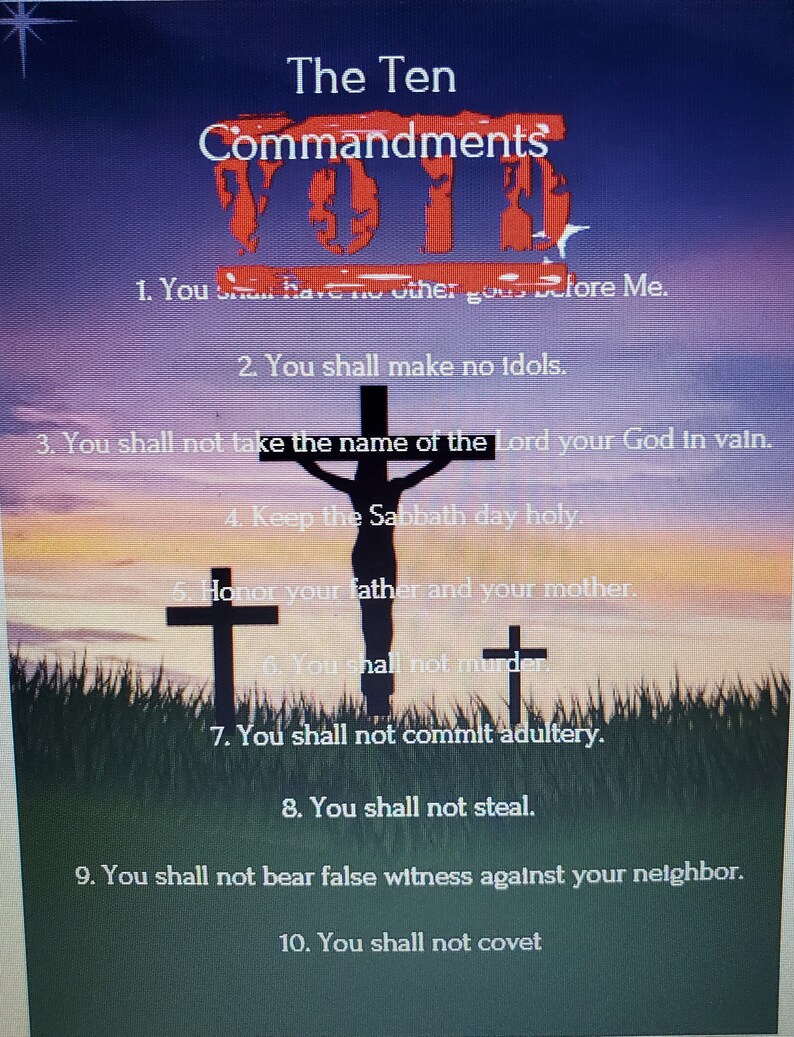 The Ten Commandments - Etsy