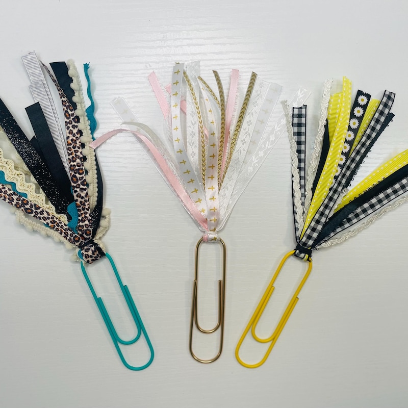 Ribbon Bookmarks - Etsy