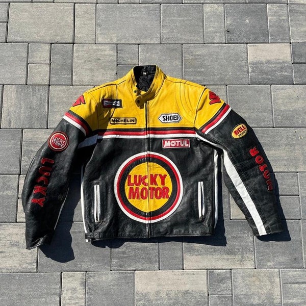 Vintage Motorcycle Racing Jacket - Etsy