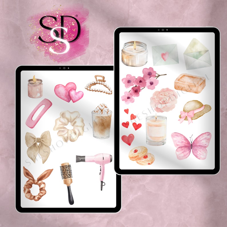 That Girl Digital Planner Aesthetic Stickers Goodnotes - Etsy