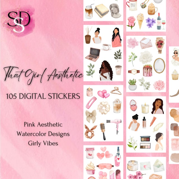 Aesthetic Stickers - Etsy