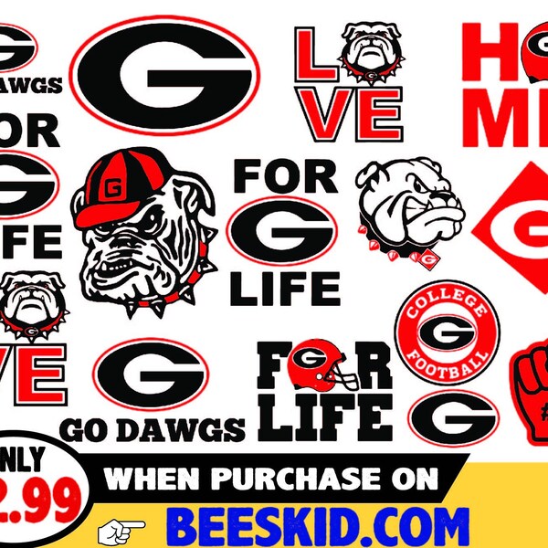 University of Georgia Clipart - Etsy