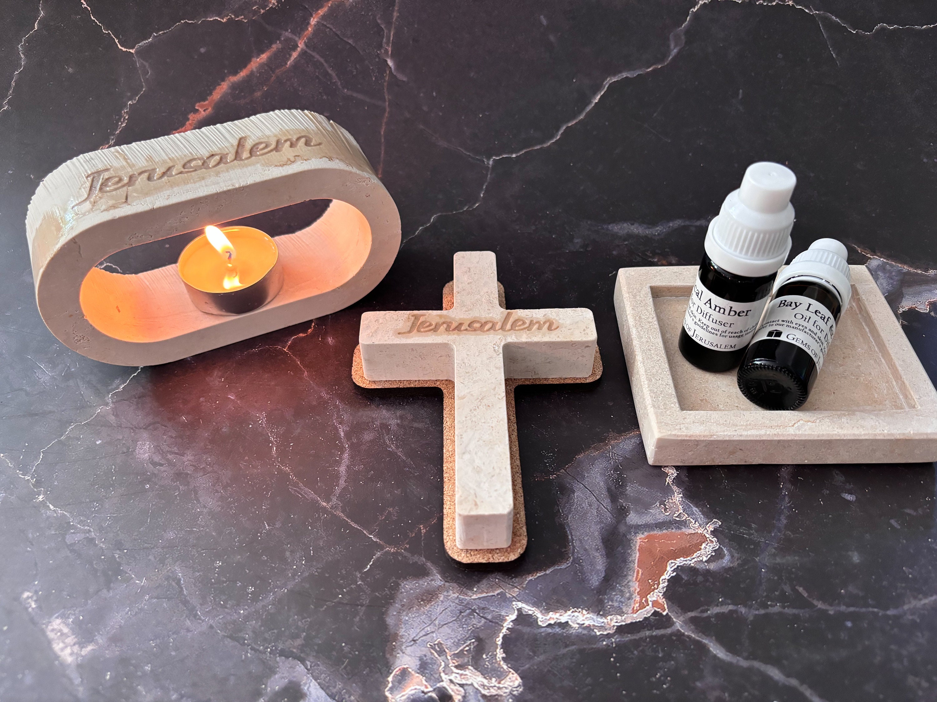 Stone Essential Oil Diffuser | Natural Jerusalem Stone | Luxury ...