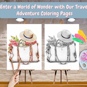 Travel Adventure Coloring Page Printable Road Trip Coloring Pages RV ...