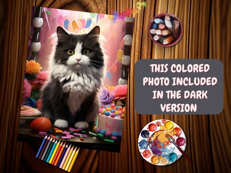 Bicolor Cats Coloring Book Adorable Feline Companions Coloring Pages ...