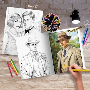 1920s Coloring Book 1920s Coloring Pages for Adults Instant Download ...