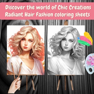 Hairstyles Coloring Pages of Hairstyles Coloring Book Fashion Hair ...
