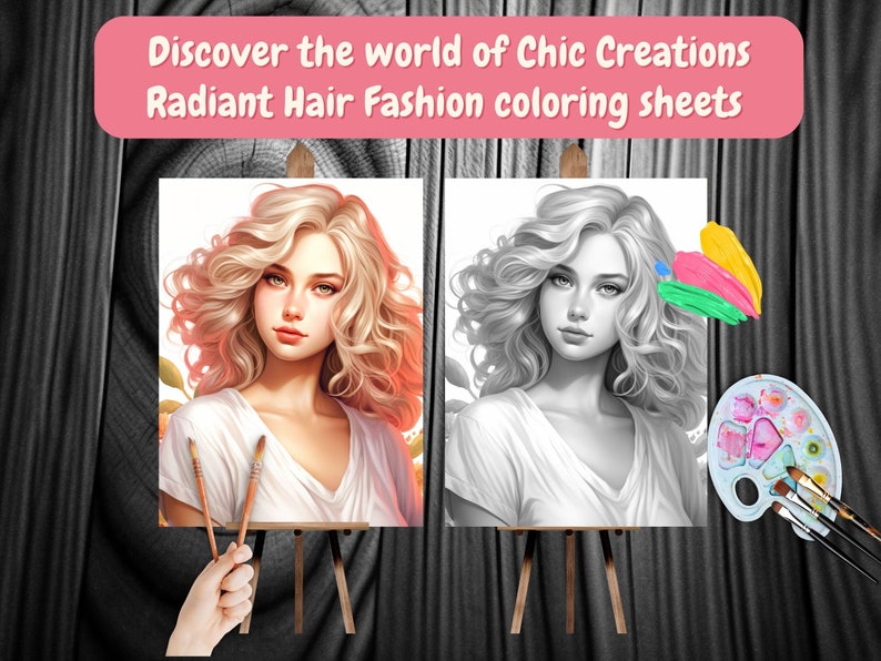 Hairstyles Coloring Pages of Hairstyles Coloring Book Fashion Hair ...