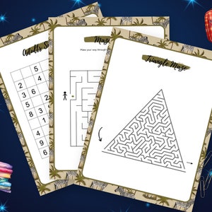 Safari Themed Game Bundle, Printable Activities, INSTANT DOWNLOAD ...