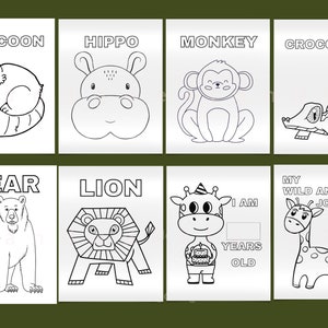 Printable Wild Animal Coloring Pages for Kids Wild Animals Coloring ...
