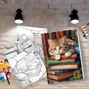 Cozy Reading Nook Coloring Pages Book Lovers Coloring Sheets Book Nook ...