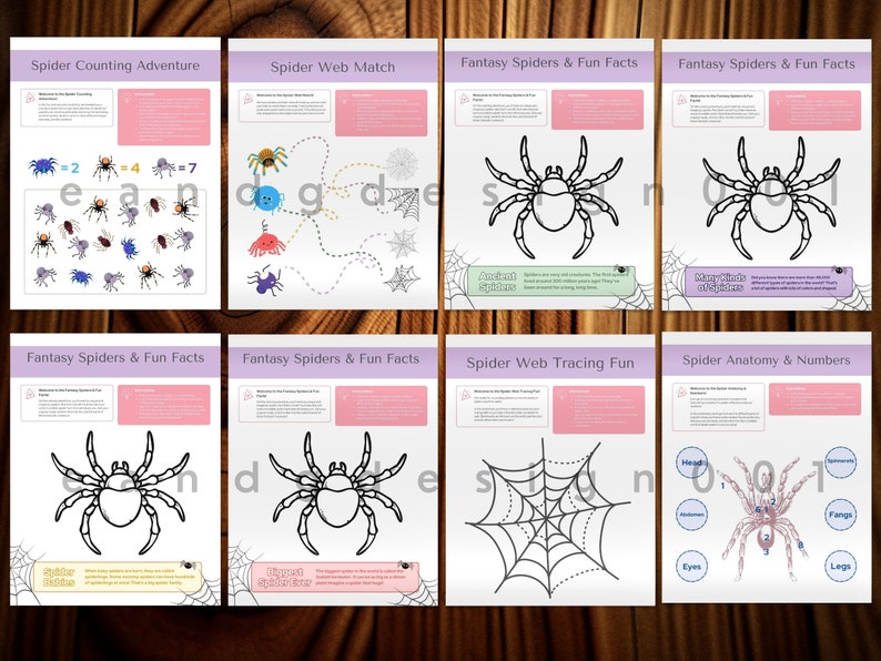 Printable Spider Activities for Preschoolers Animal Coloring Pages ...