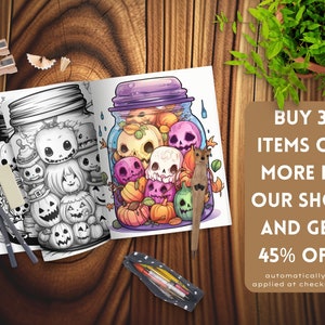 Cute Kawaii Halloween Coloring Pages of Kawaii Halloween in a Jar ...