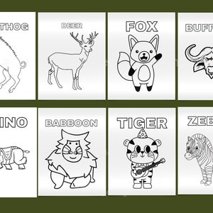Printable Wild Animal Coloring Pages for Kids Wild Animals Coloring ...