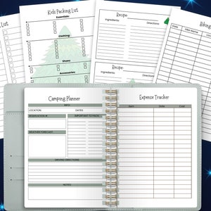 Editable Camping Trip Planner Printable, INSTANT DOWNLOAD, Camping ...