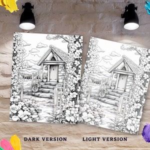 Spring Farm Life Coloring Pages for Adults Instant Download Spring Time ...