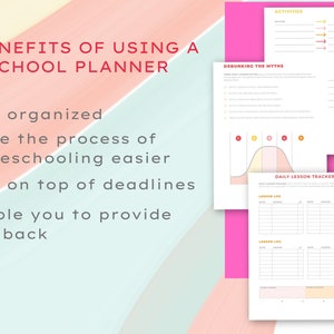 50 Pages HOMESCHOOL Planner Printable, Home School Planner Bundle ...
