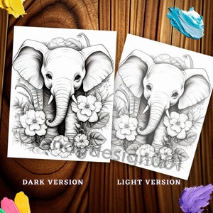 Baby Cute Animals Coloring Pages Floral Baby Animals Coloring Sheets ...