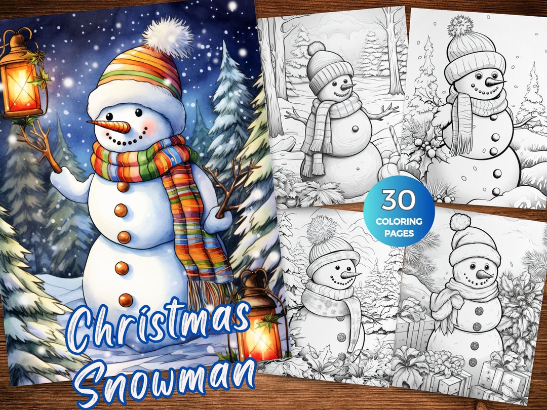 Snowman Coloring Pages Snowman Coloring Sheets Snowman Printable ...