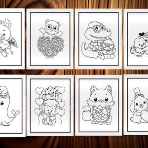 Printable Cute Valentine Coloring Pages Valentines Day Coloring Pages ...