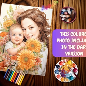 Mother and Baby Coloring Pages Motherhood Coloring Sheets Quality ...