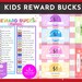 Editable Kids Reward Bucks Printable, INSTANT DOWNLOAD, Mom Bucks ...