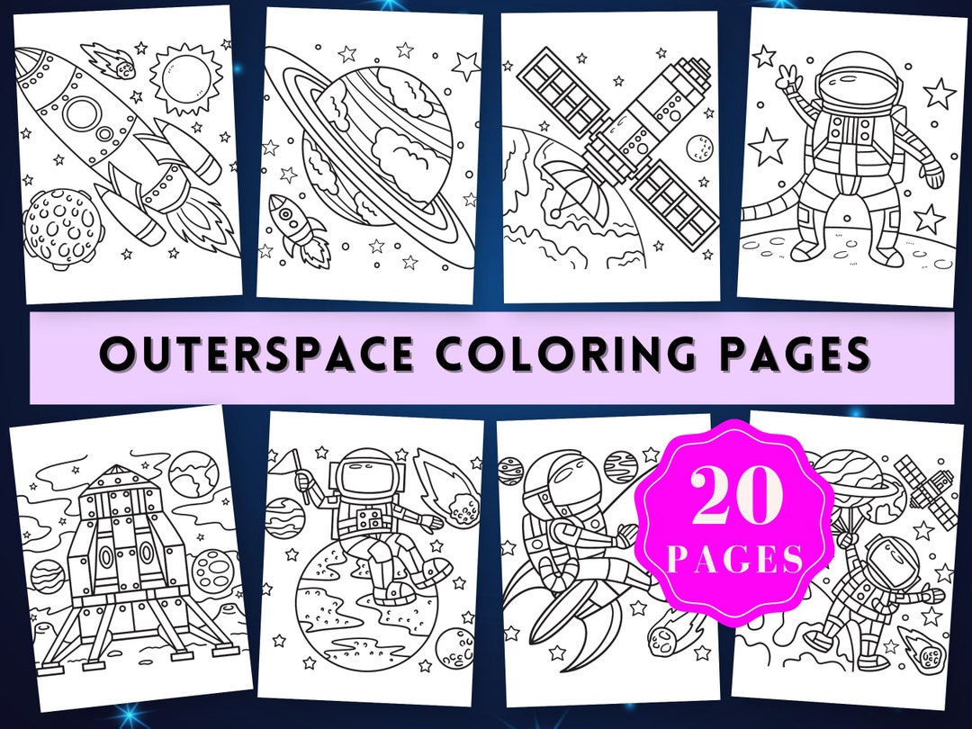 Outer Space Coloring Sheets Galaxy Space Ship Coloring Page Outer Space ...