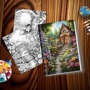 Minimalist Secret Garden Coloring Pages Enchanted Garden Coloring Book ...
