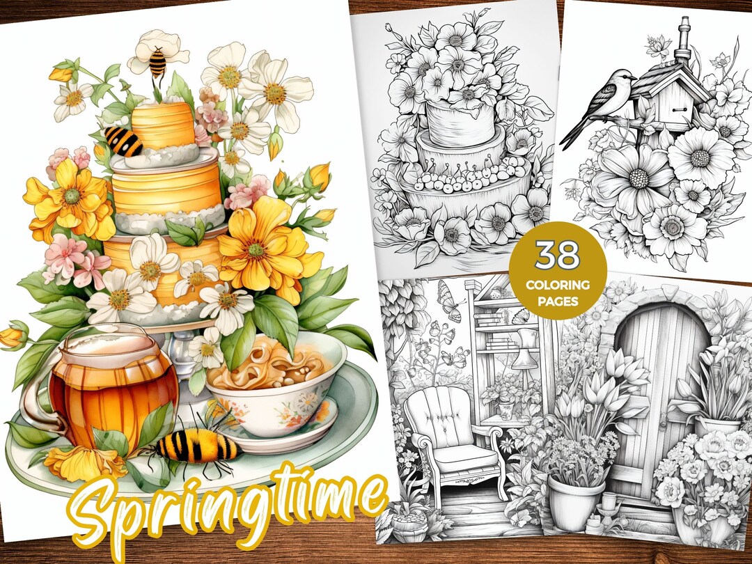 Printable Coloring Pages for Spring Coloring Pages Printable Spring ...