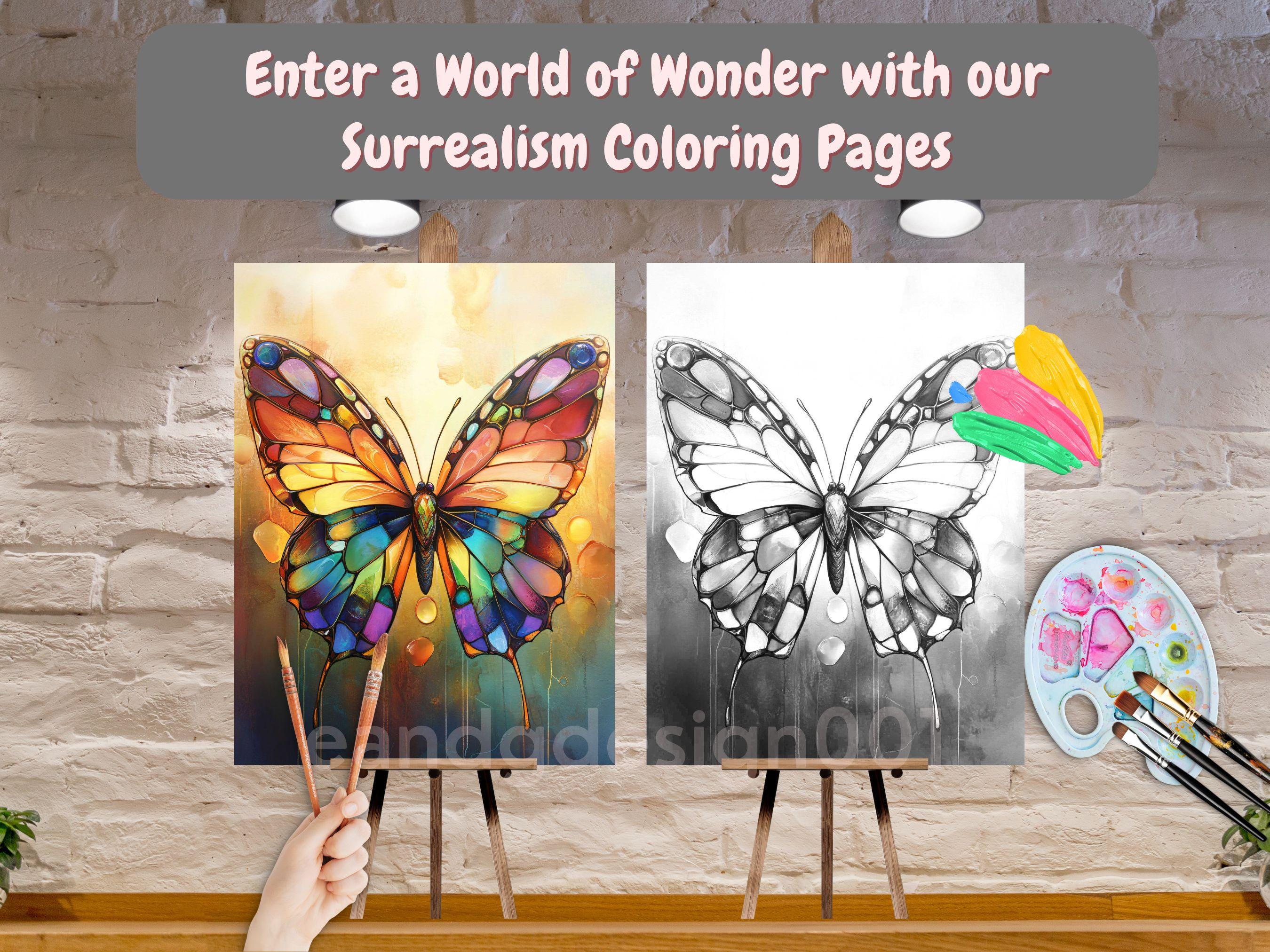 Surrealism Coloring Pages Fantasyabstract Coloring Book Surreal Art ...