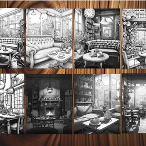 Coloring Book Cafe Coloring Pages Cozy Cafe Shop Coloring Sheets Coffee ...