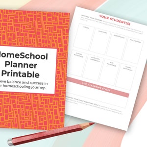 50 Pages HOMESCHOOL Planner Printable, Home School Planner Bundle ...